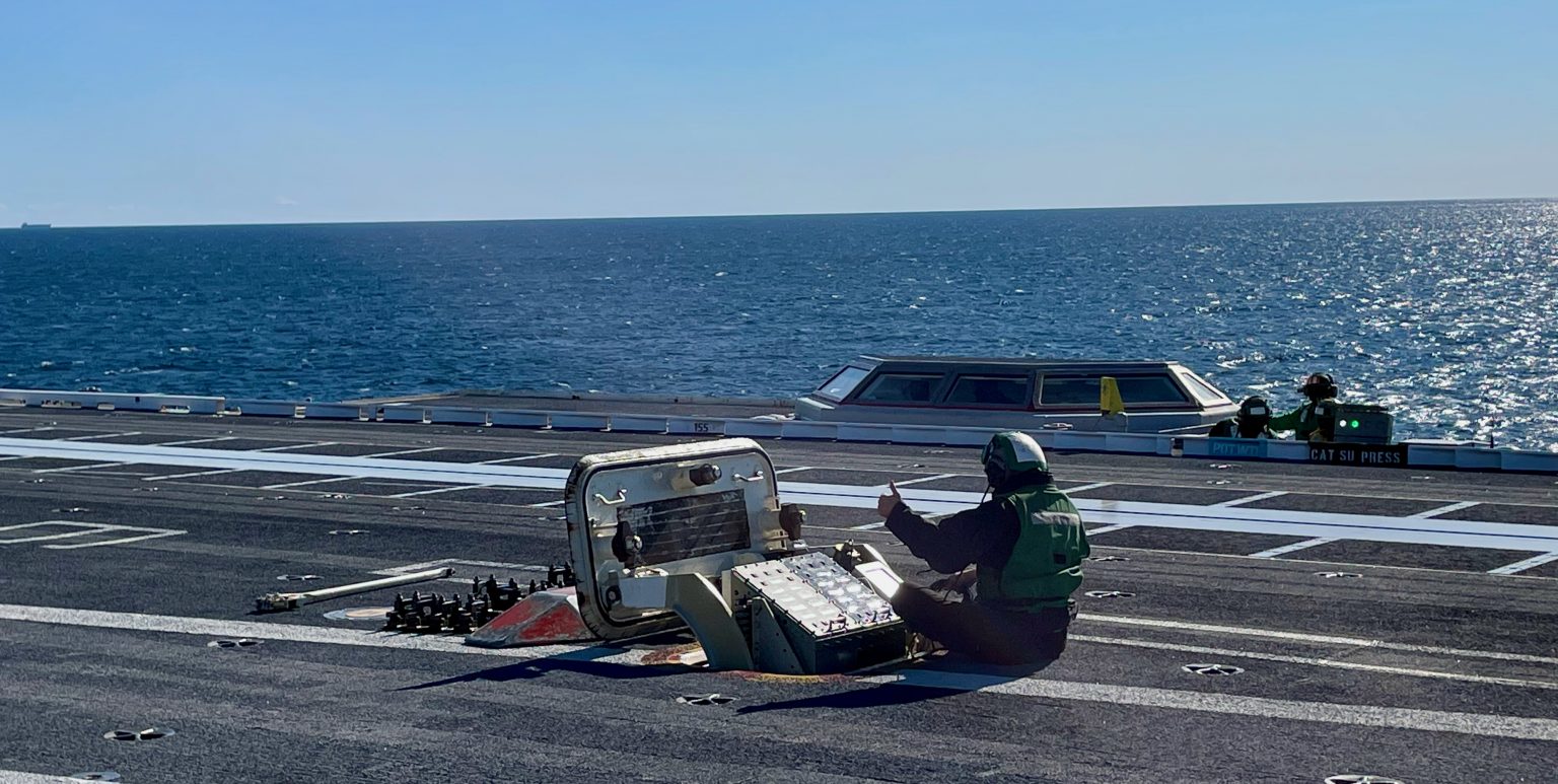 EMALS Launch USS Gerald R. Ford, November 17, 2020 - Second Line of Defense
