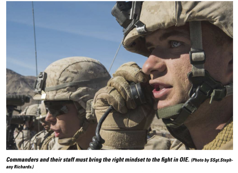The Role of II MEF Information Group: The Perspective of Its Commanding ...