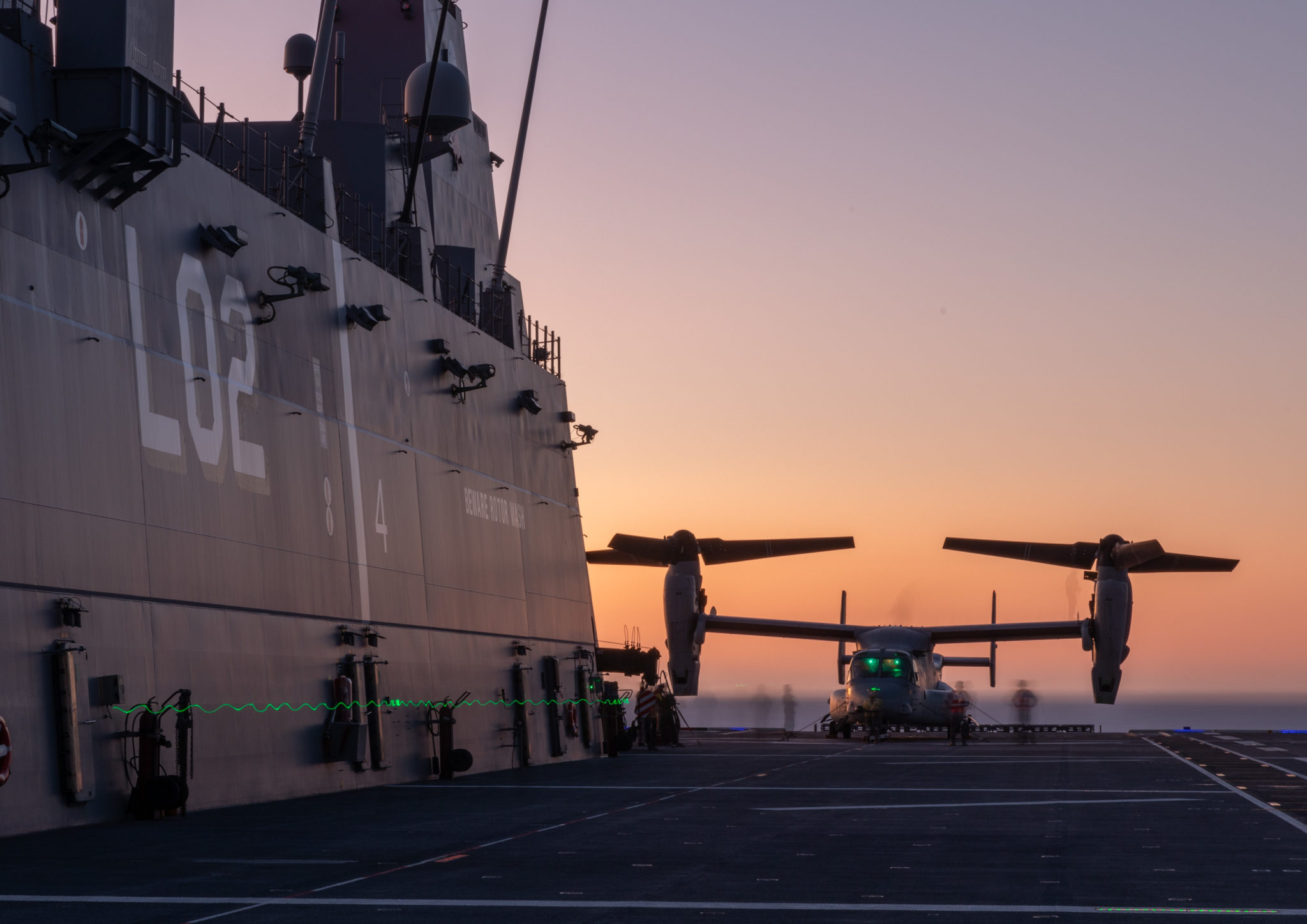 MV-22B Ospreys perform maintenance in Canberra - Second Line of Defense