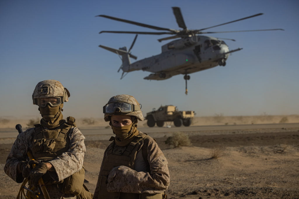 Working Heavy Lift During WTI1-24 - Second Line of Defense